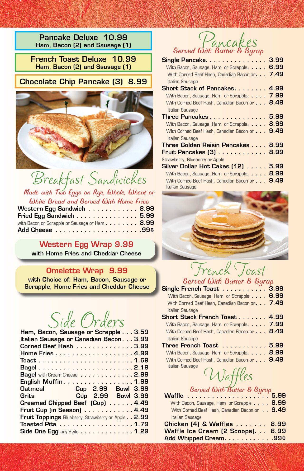 Our Menu - Route 40 Diner