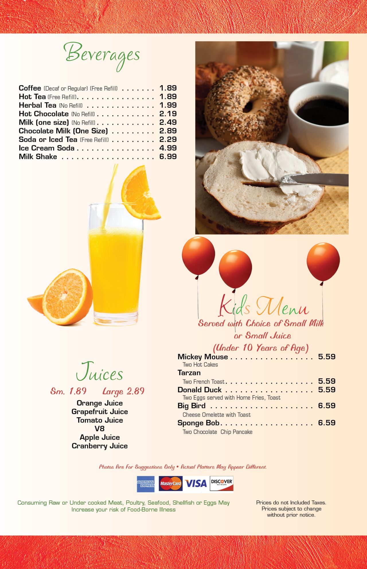 Our Menu - Route 40 Diner
